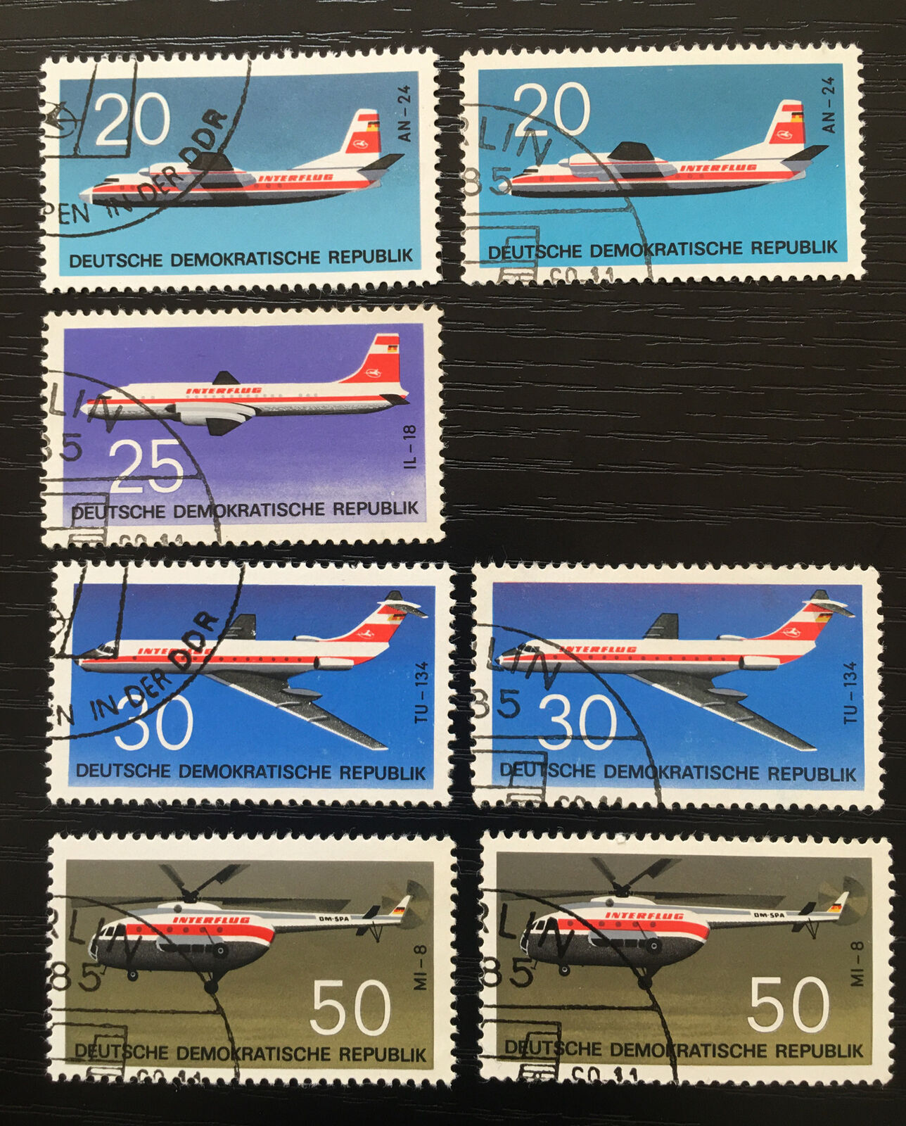 GERMAN DDR OLD STAMPS 1969Sc1156-9airplane Antonovhelicopters | Europe ...