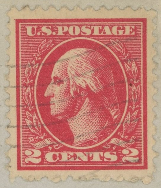 USA 528B - 2 cent Washington Offset Type VII - VF/XF used on 1921 cover ...