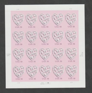U.S. Scott #4152 Love Stamps - Mint NH Sheet - UMR Plate | United ...
