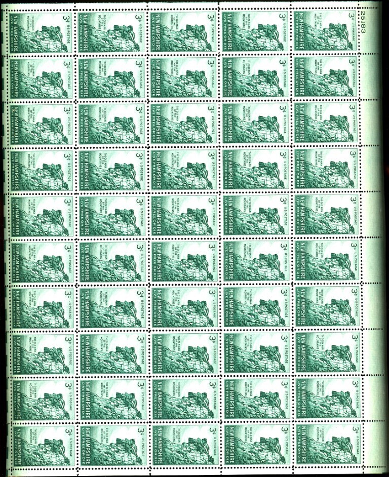 U.S. #1068 Mint PL# Block Sheet of 50 OG NH | United States, General ...