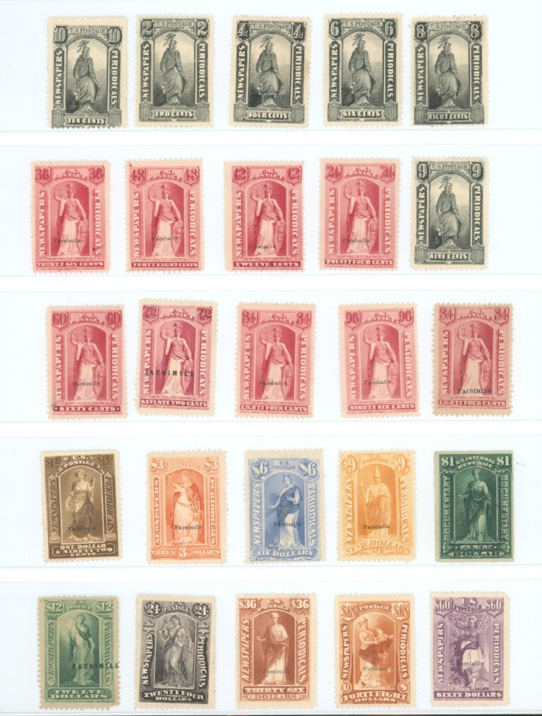 U.S. #Mint Newspaper Facsimile SET NG/$24 Thin, Rest Sound | United ...