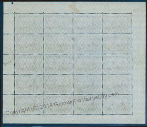 Germany 1915 DR 3 Mark Mi96 AI Kaiser Watermarked Sheet 95849 ...