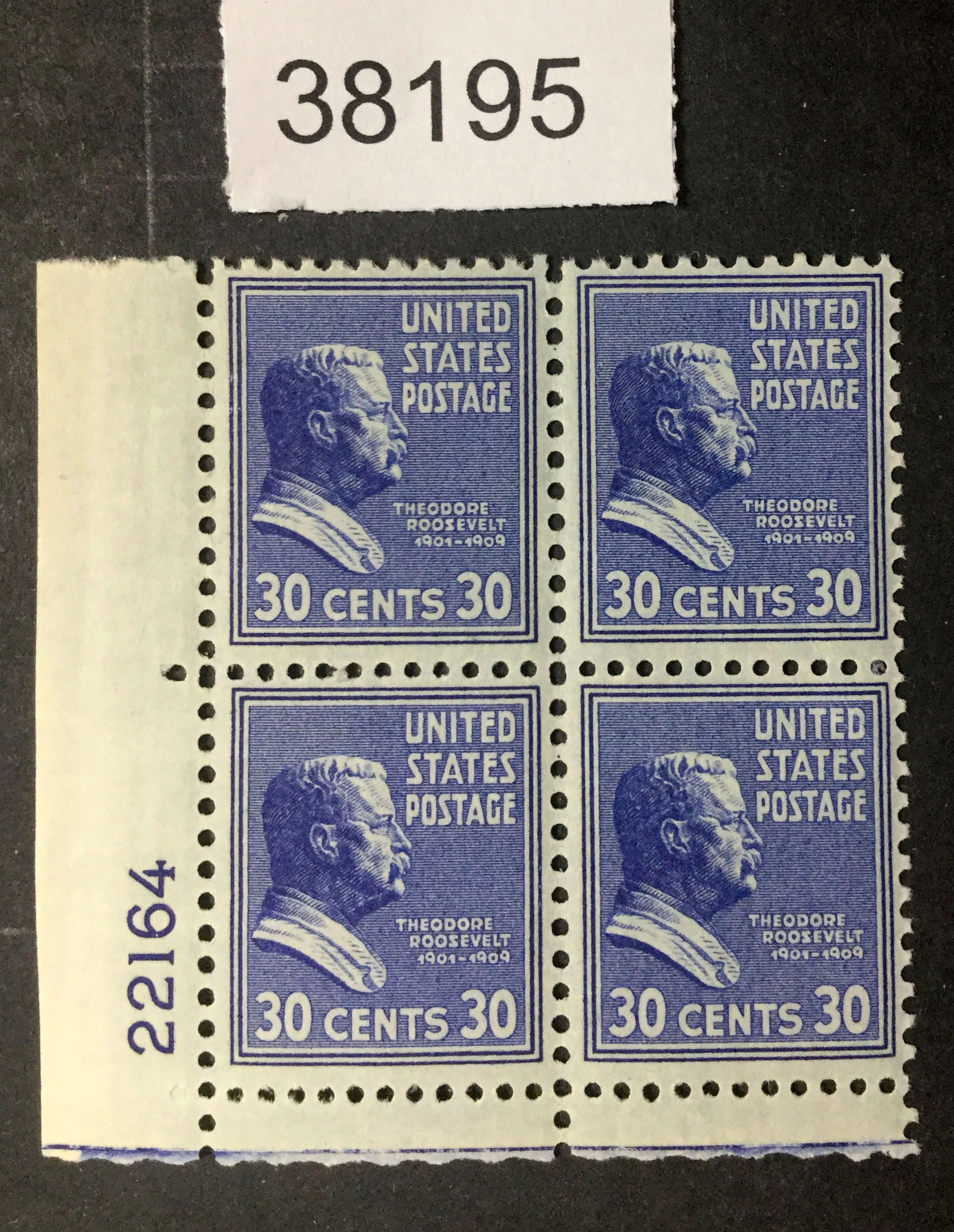 US Stamps #830A Mint OG NH Blue Plate Block $150 LOT #38195 | United ...