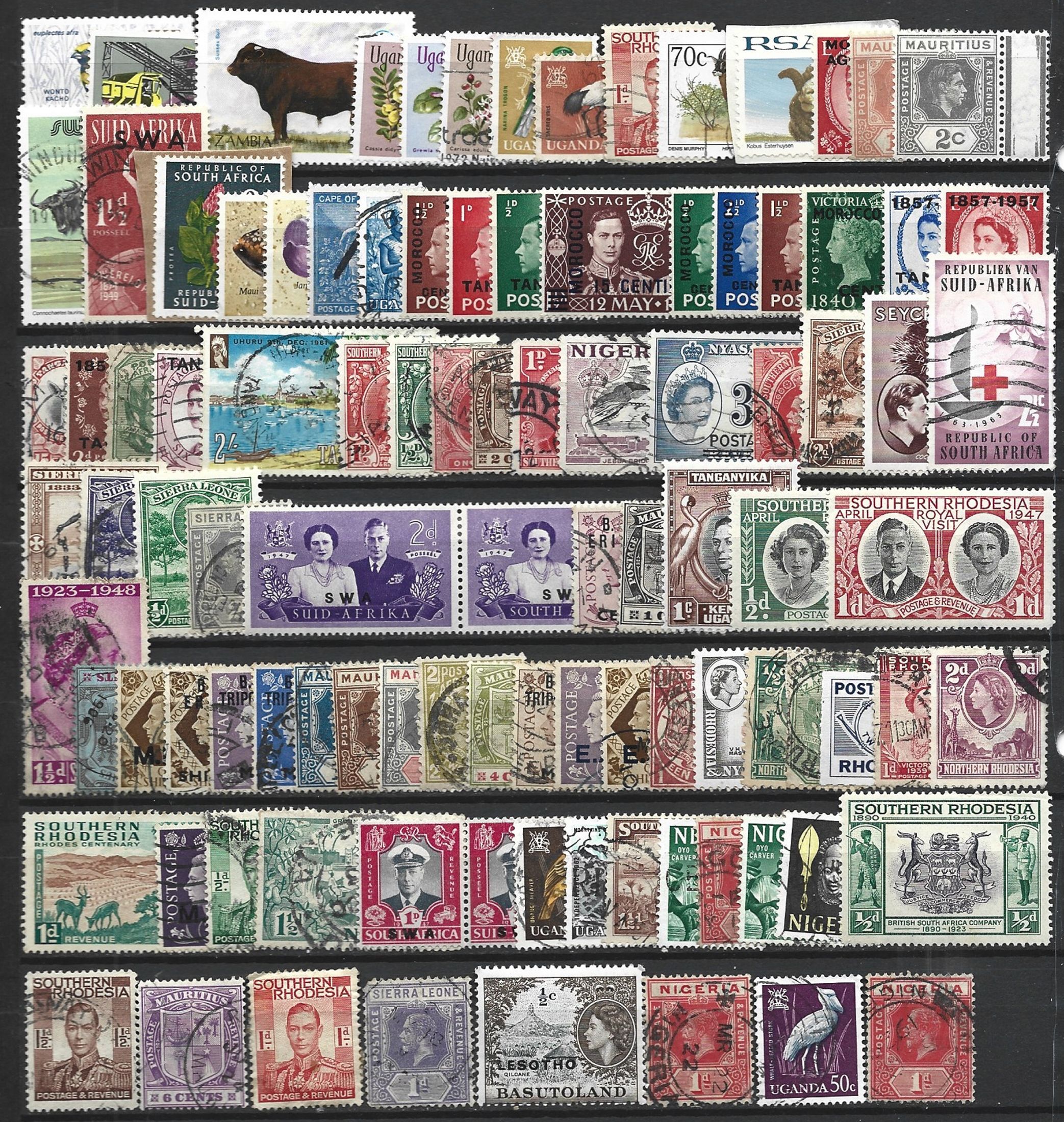 Collection LOT 18201 GB Commonwealth in Africa 101 AC Stamps | Great ...