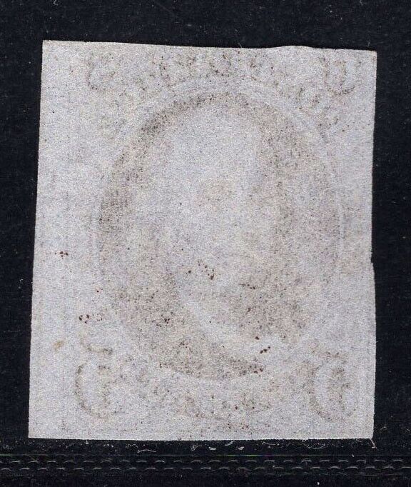 US Stamps #1A Imperf Dark Brown Used $525 **Miller Cert** LOT #81843 ...