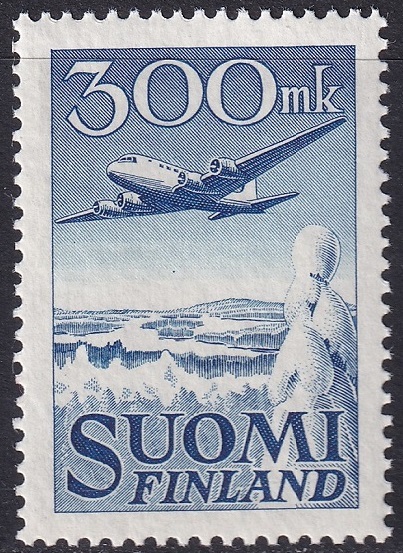Finland 1950 Sc C3 air post MNH** | Europe - Finland, Air Mail Stamp ...