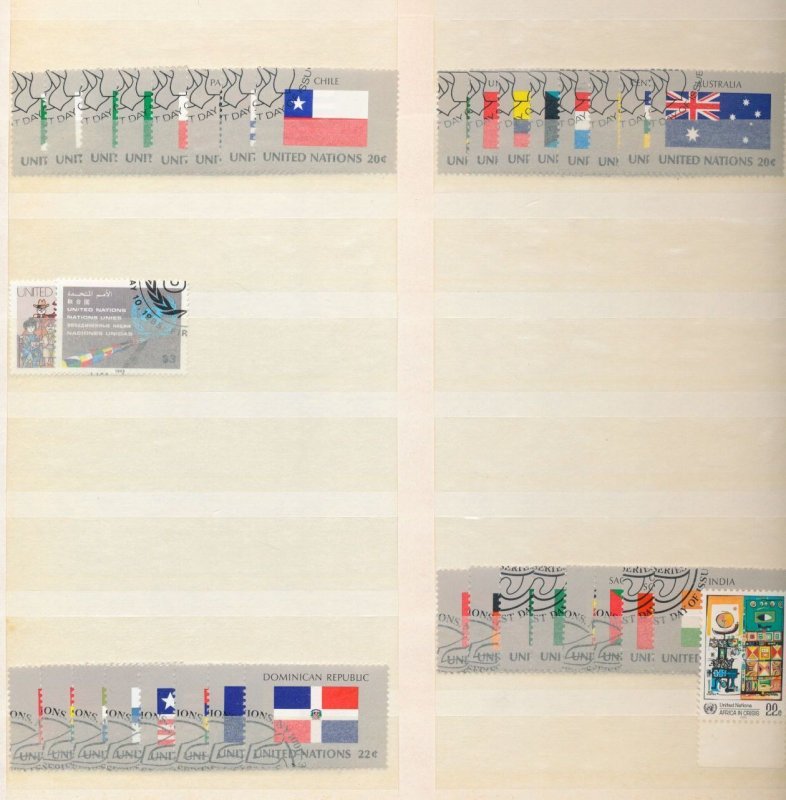 United Nations UN 1950s/80s Flags Wildlife M&U (Apx 400) ZK1176 ...