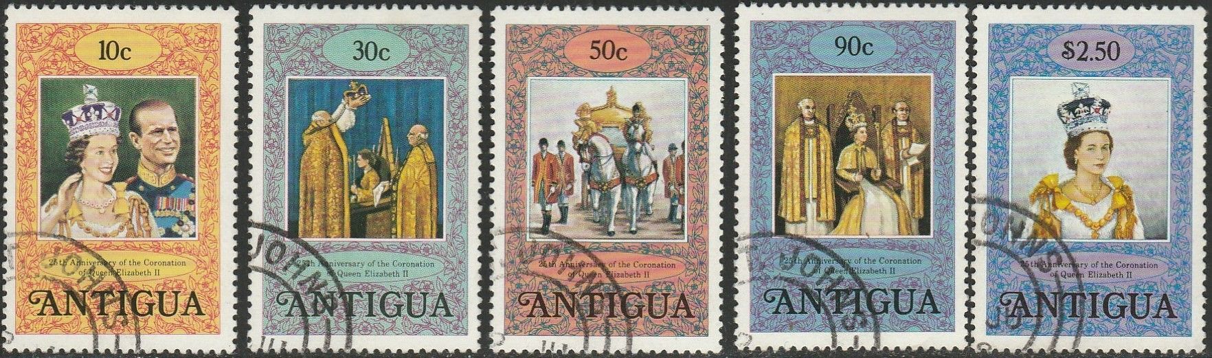 Antigua #508-512 Used From 1978 | Caribbean - Antigua, General Issue ...