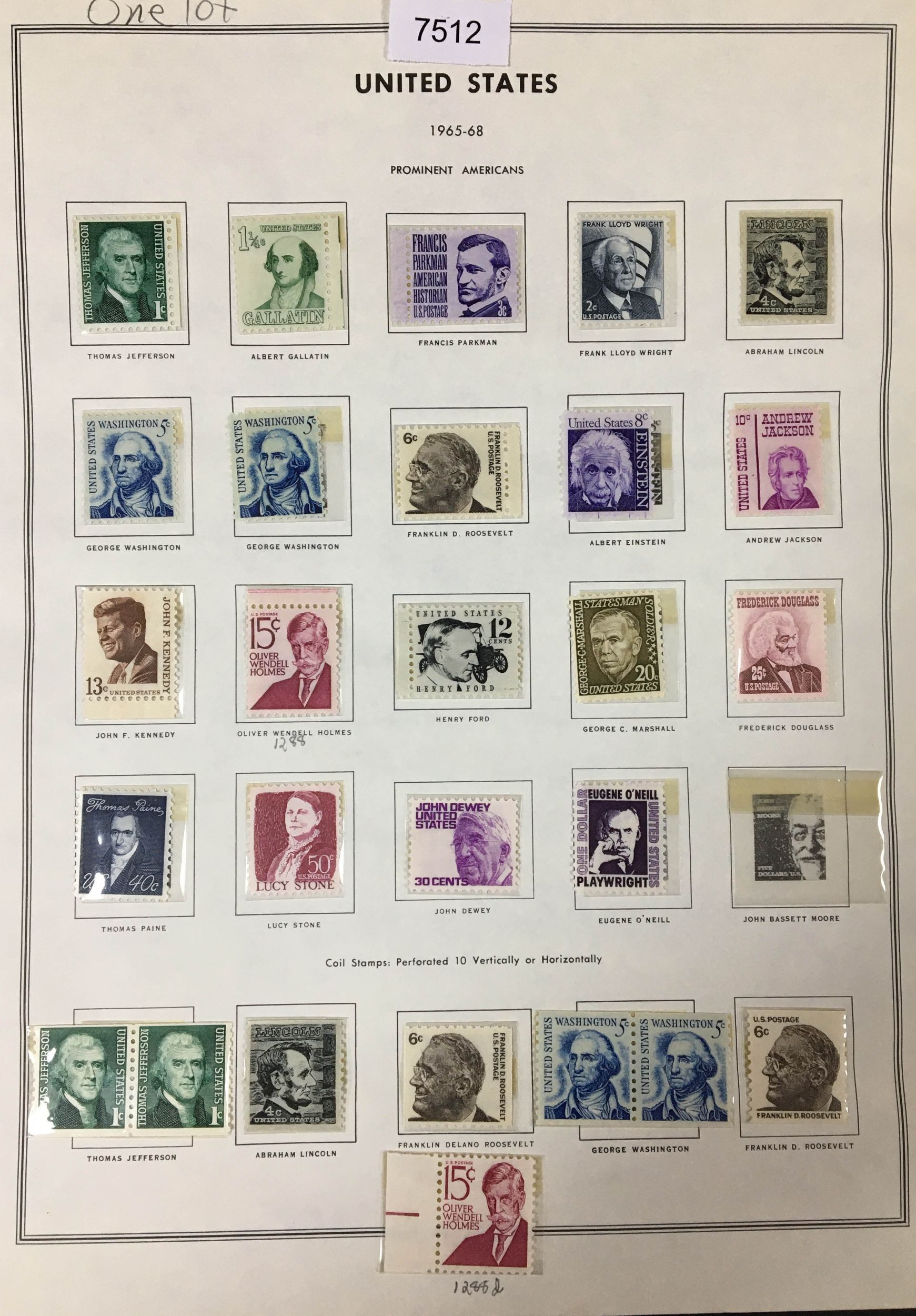 US Stamps 1965-1968 Mint OG NH Collection LOT #7512 | United States ...