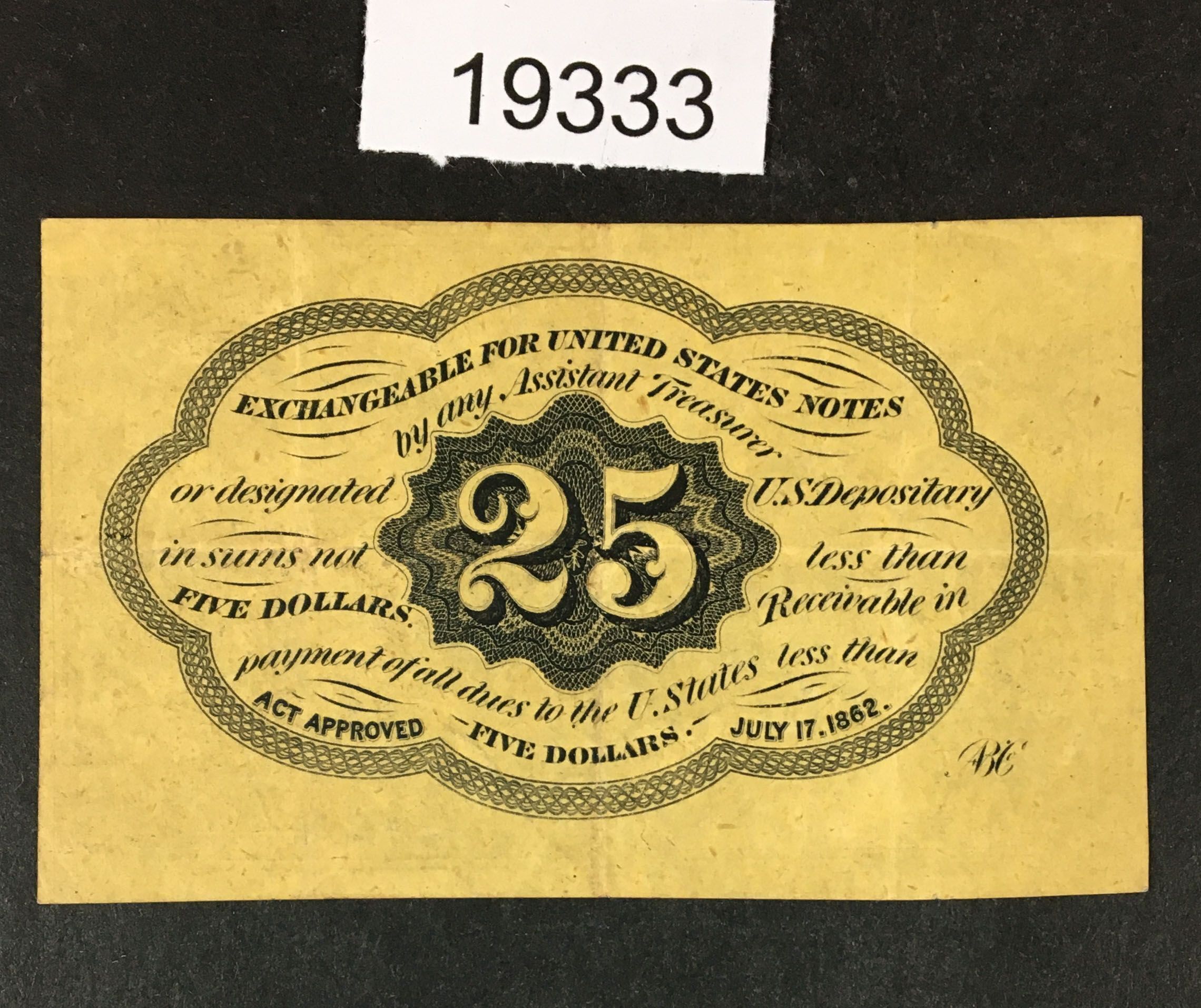 US Stamps # PC7 Postal Currency Imperf $150 LOT #19333 | United States ...
