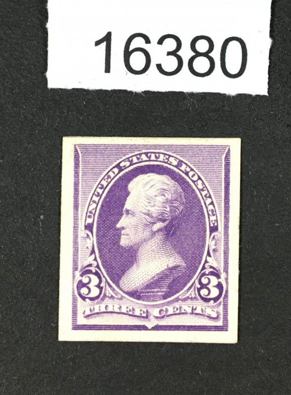 US Stamps # 221p4 Proof on Card VF+ $25 LOT #16380 | United States ...