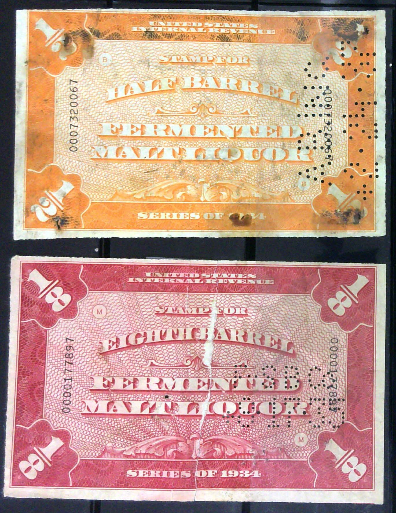 Small Collection - Beer Stamps Lot | United States, Revenues - Beer ...