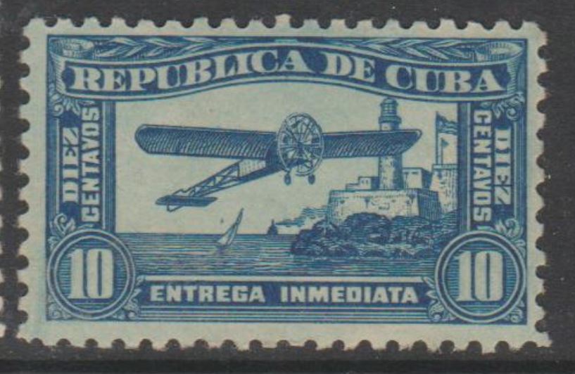 Cuba Scott #E7 Airplane & Morro Castle - Special Delivery Stamp - Mint ...