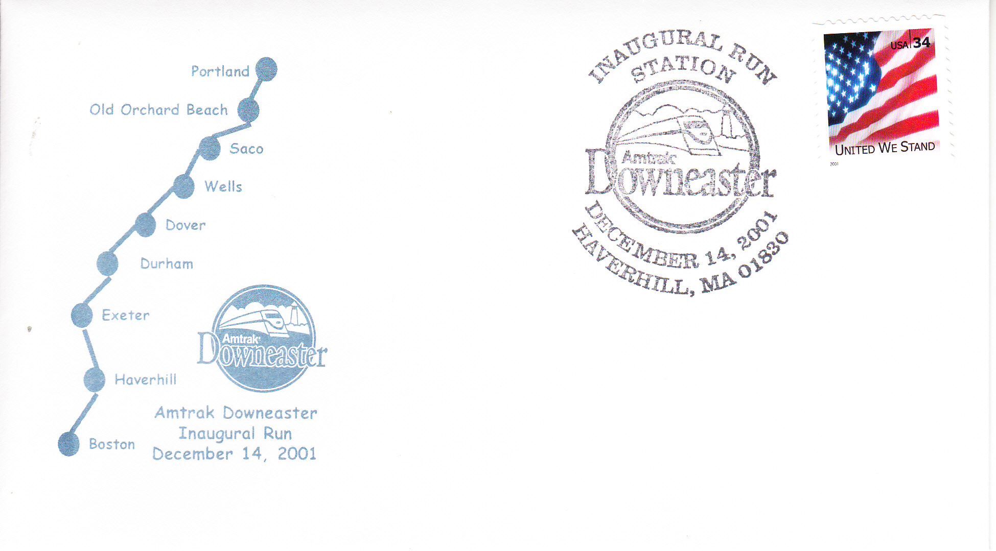 2001 Railroad Amtrak Downeaster Inaugural Run (10)Pictorials | United ...