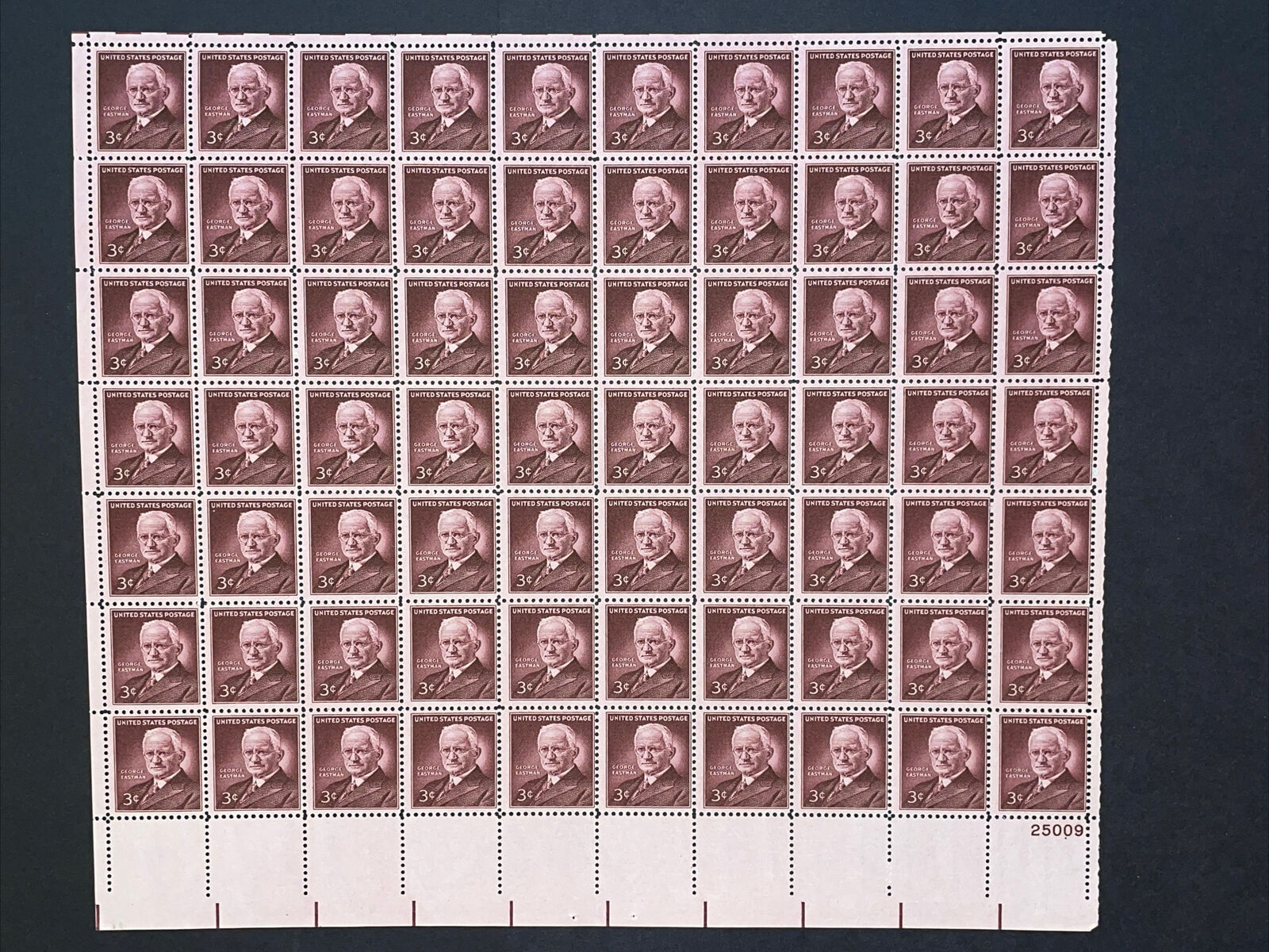1954 sheet - George Eastman Kodak Sc# 1062 | United States, General ...