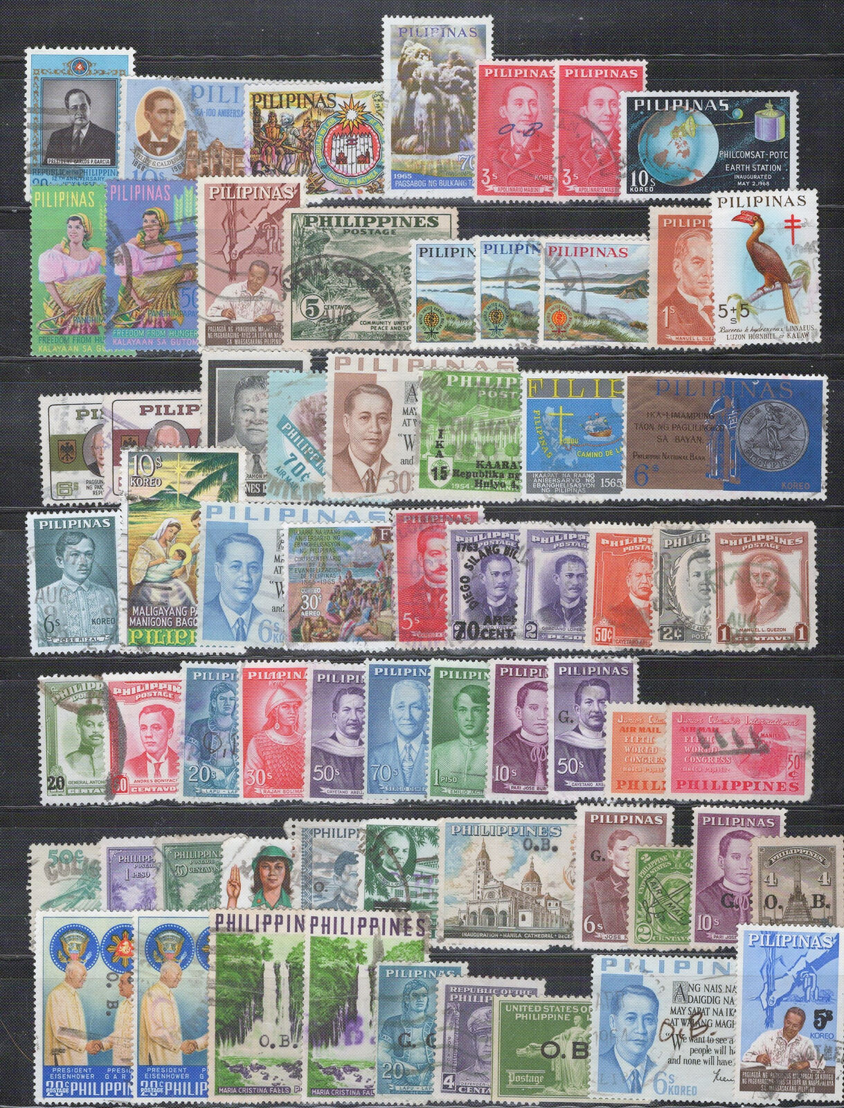 ZAYIX Philippines Collection 100 Commemorative & definitive stamps ...