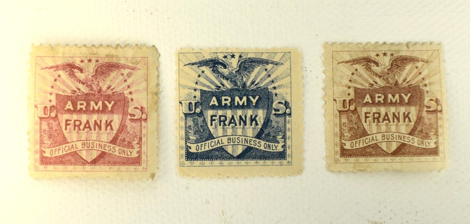 US Army Frank Bogus Stamps Complete Set, 1898 | United States, Stamp ...