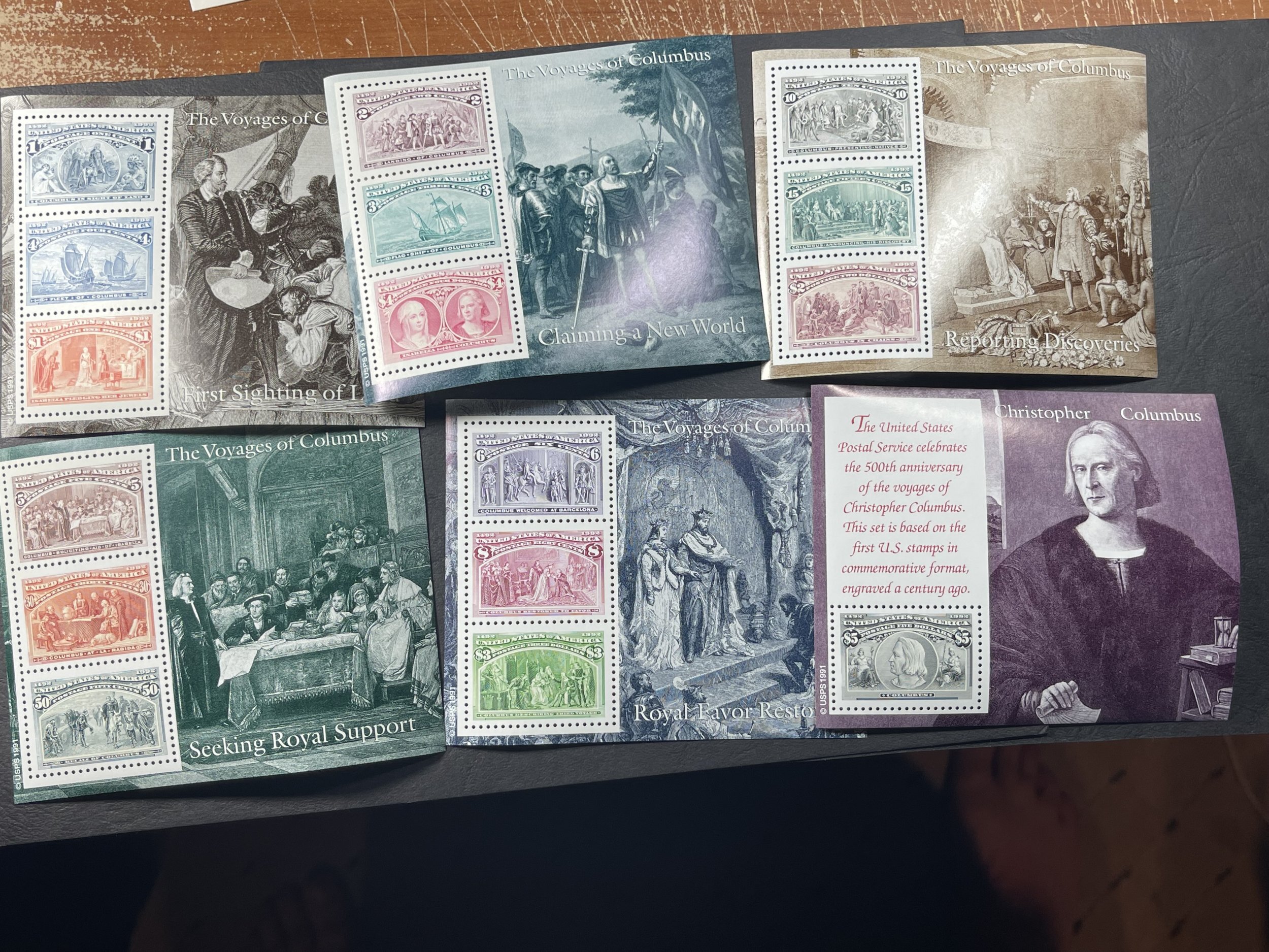 U.S.# 2624-2679-Mint/Nh--Complete SET of Columbian Reprint Souvenir ...
