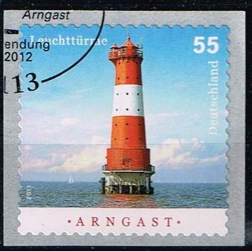 Germany 2012, Sc.#2673 used, Lighthouse Arngast (built 1910), self-adh ...