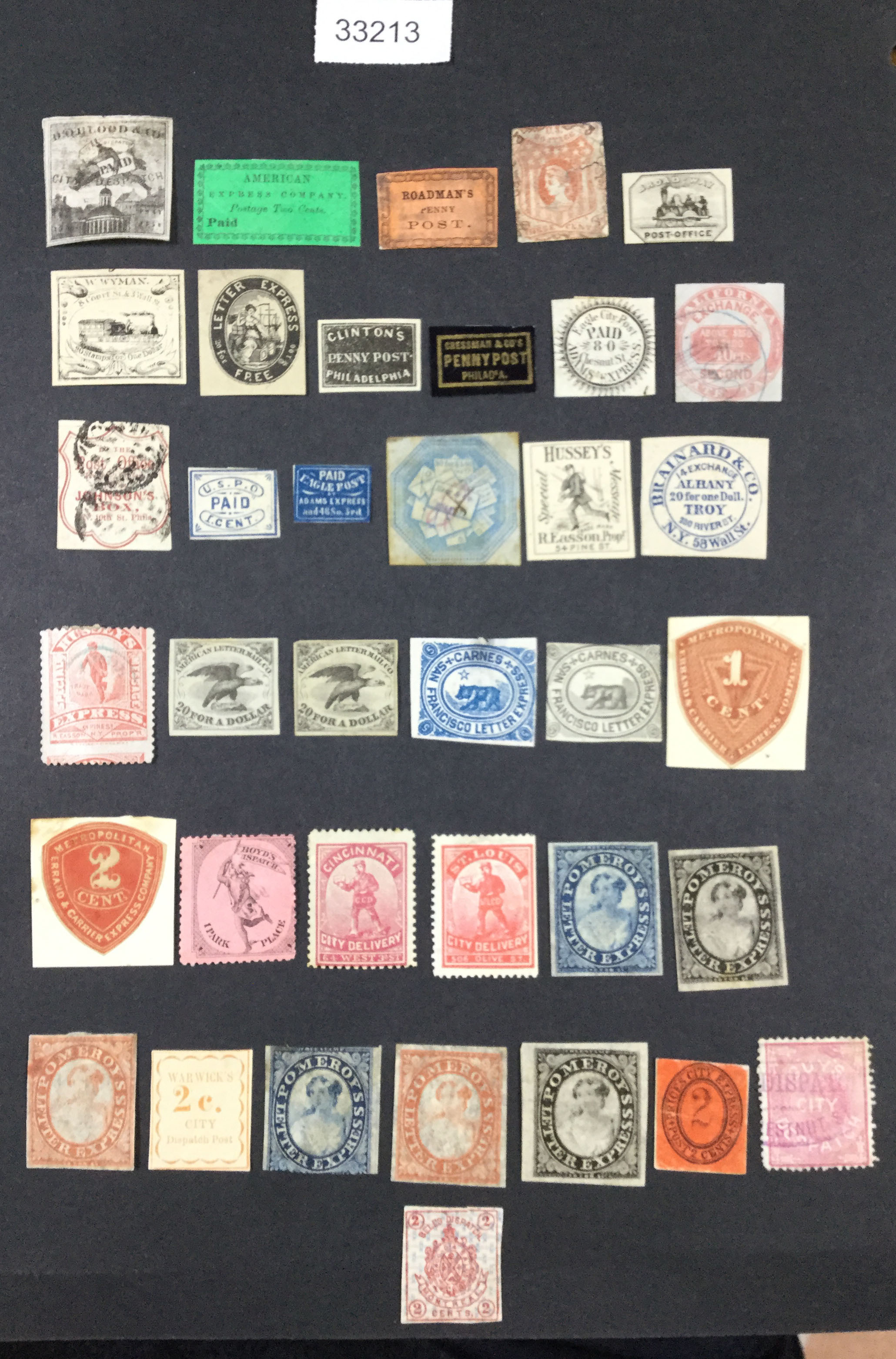 US Stamps 37 Local Stamps Collection LOT #33213 | United States ...