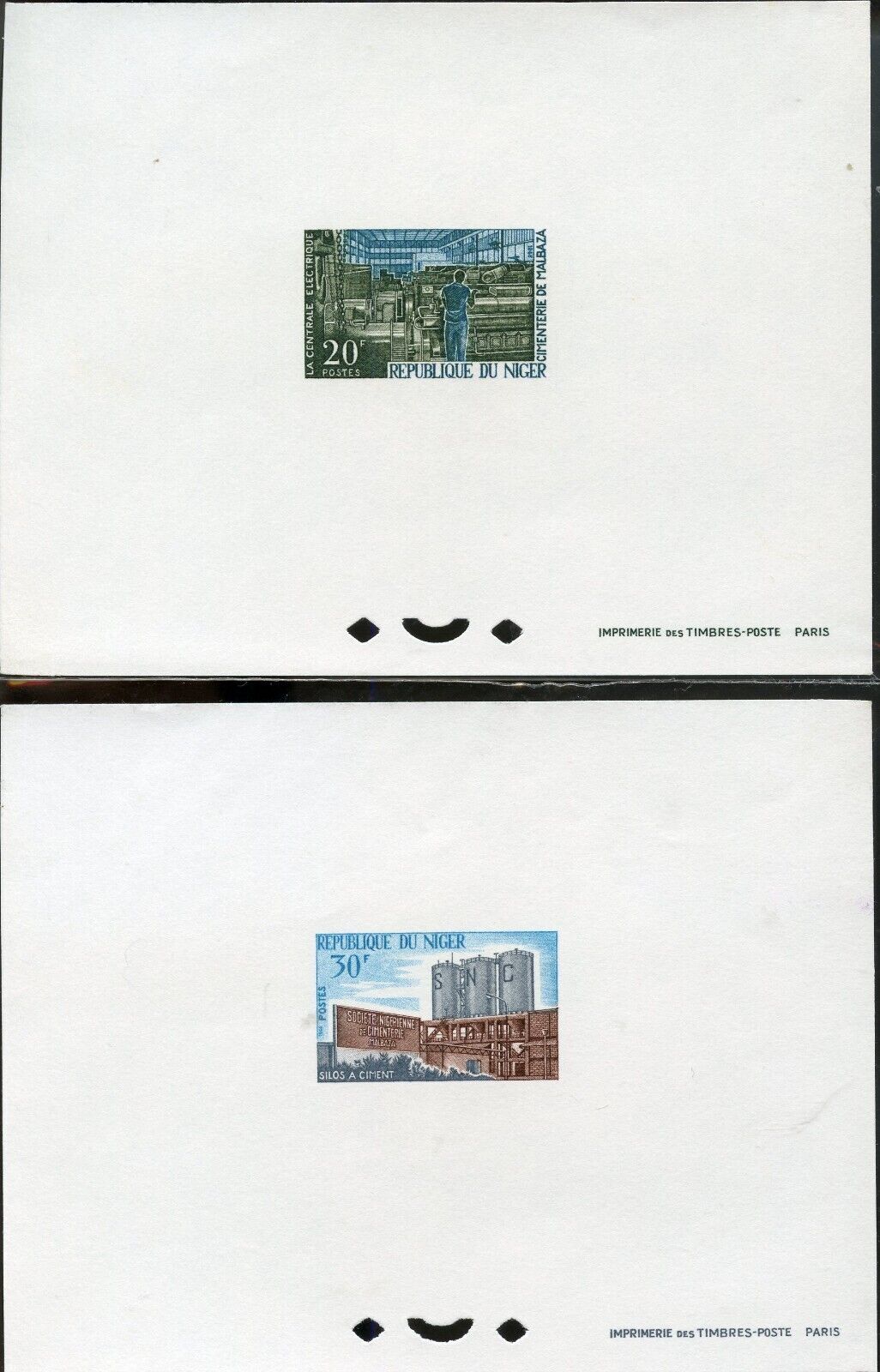 Niger Centenary of Malbaza SET of Four Deluxe Souvenir Cards Mint NH ...