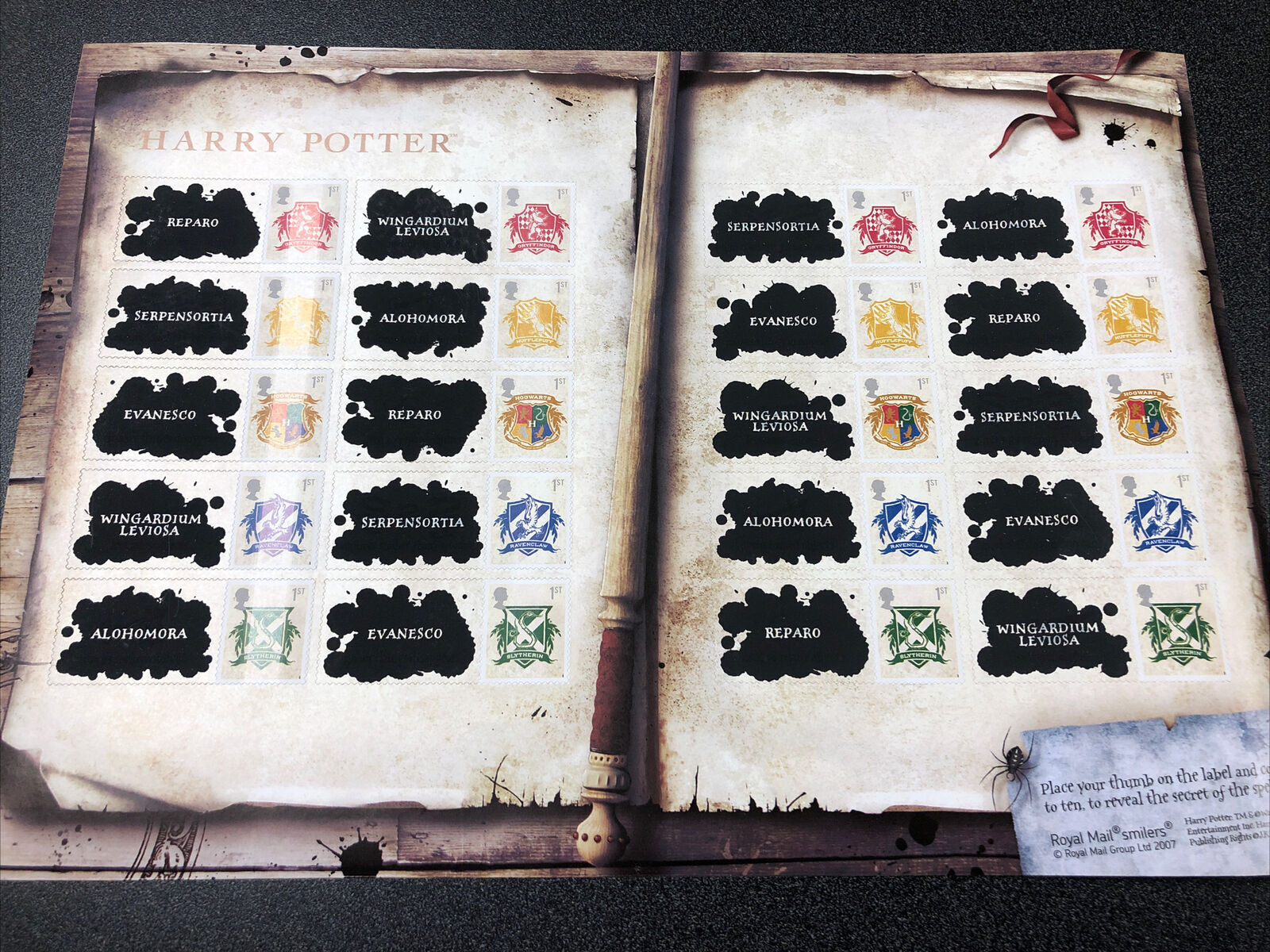 Great Britain Harry Potter & First Class Stamp Sheet Of 20 Mint Never ...