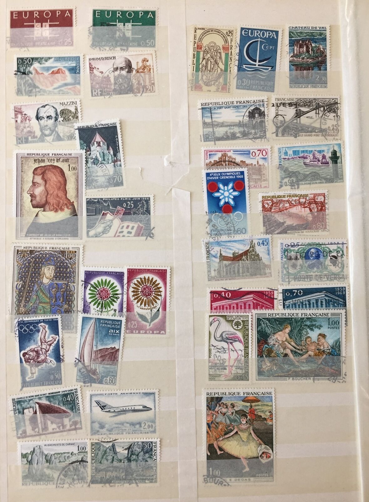 France Early/Mid Used Three S/BK Collection (Apx 1000) GM2099 3,7kg ...