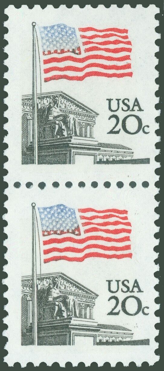 USA EFO, Odd Blue Color in Flag, Under Inking? Mint-NH, SC #1894 ...