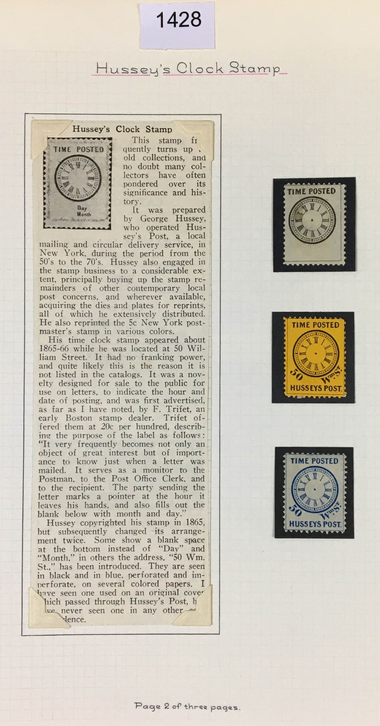 US # 1 Local & Express Stamps Group CAT. $ LOT #1428 | United States ...