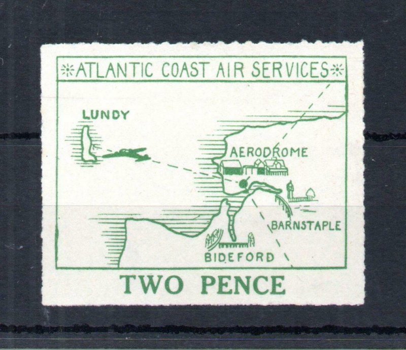 Lundy: 2d Large MAP Unused Without GUM | Great Britain, Stamp / HipStamp