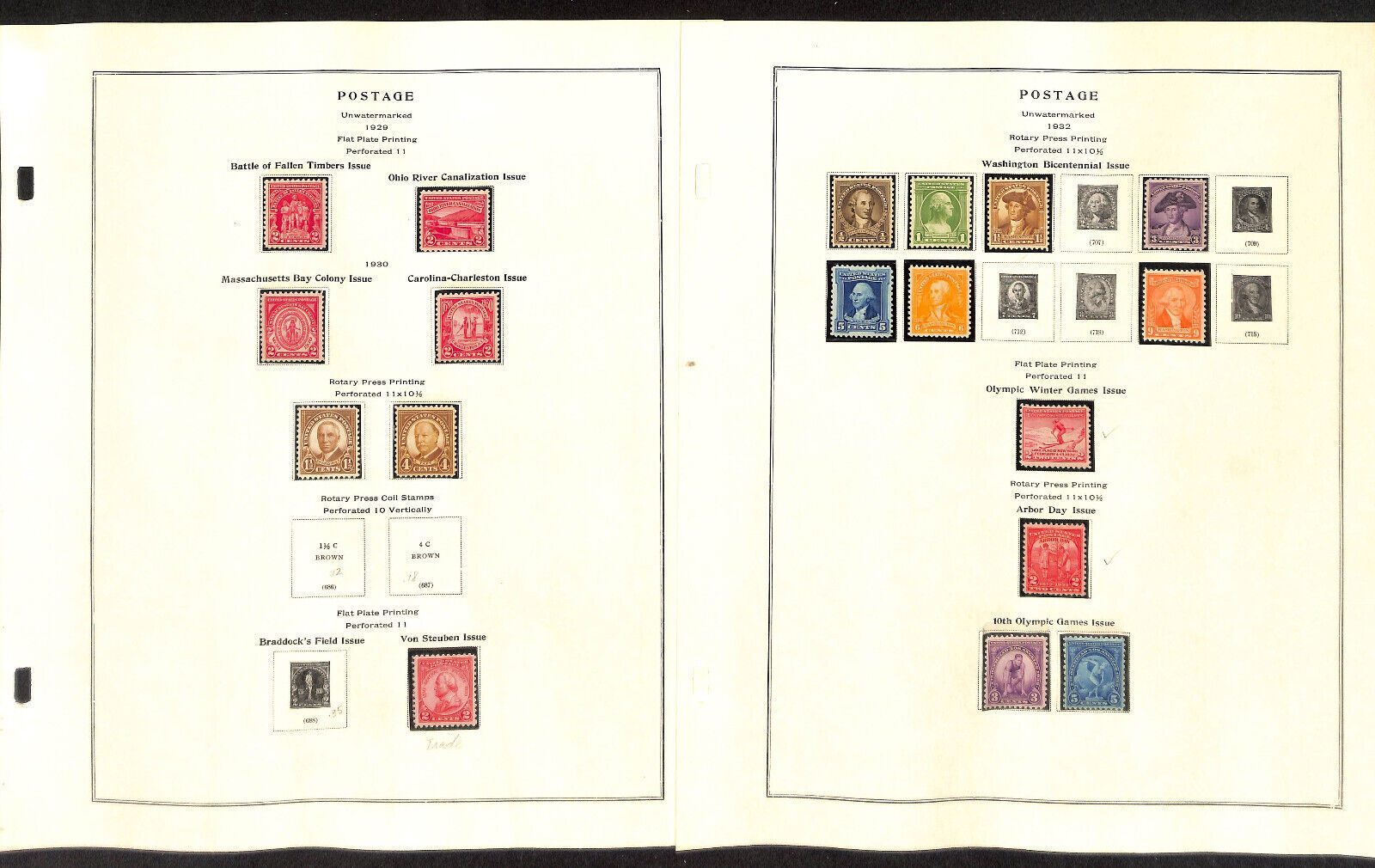United States Scott National Stamp Album, 1846-1978, Much Mint NH ...