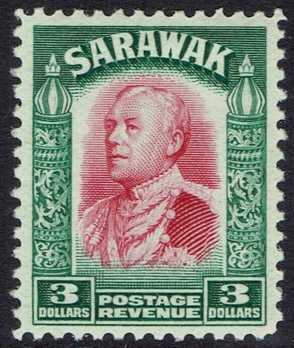 Sarawak 1934 Raja Brooke $3 | Asia - Malaysia, Stamp / HipStamp