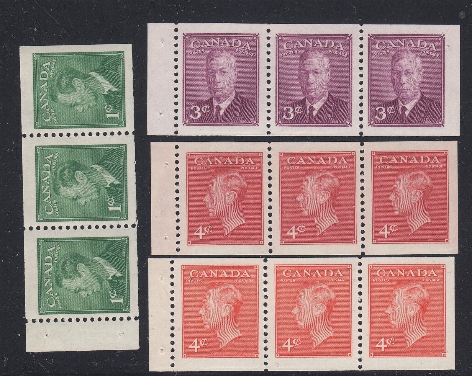 Canada #284A, 286a, 287a, 306a Mint Booklet Panes NH | Canada, General ...