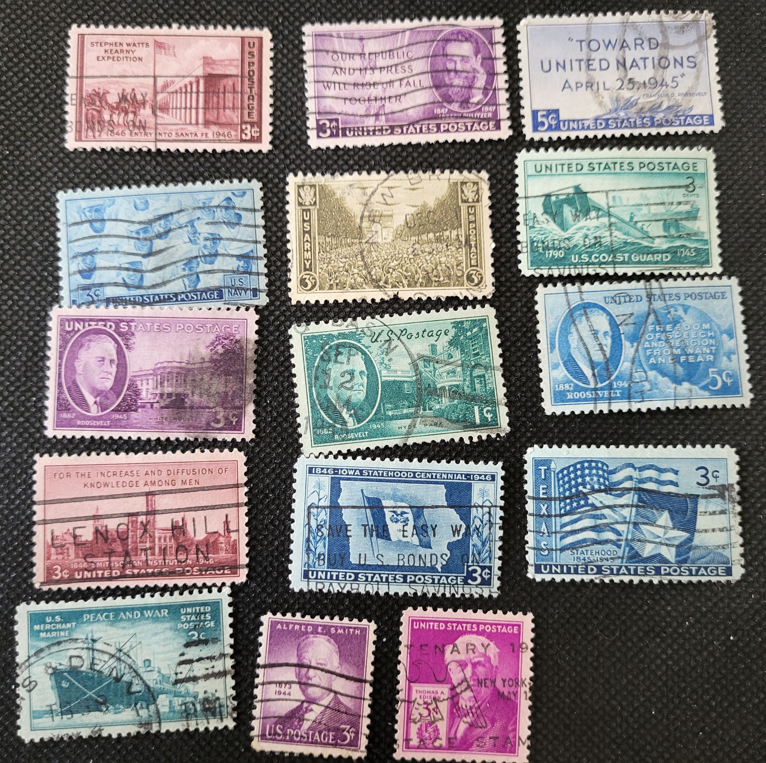 USA,1945-47, Post WW II Era Commemoratives. used, SCV$4.75 | United ...