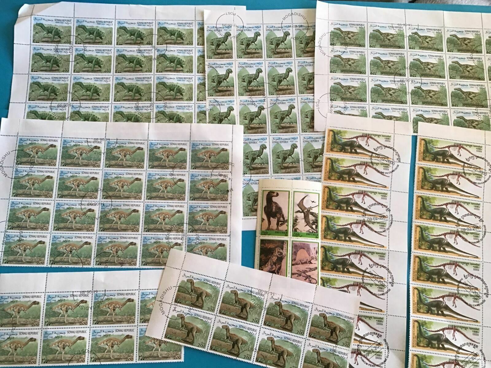 Dinosaurs T Rex 65 million years ago stamps for Craft or to collect ...