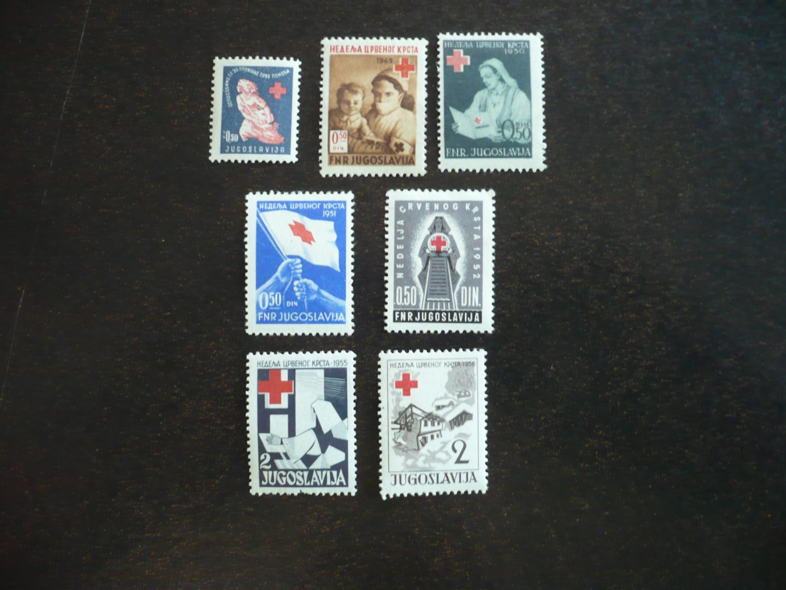 Stamps - Yugoslavia - Scott# RA6-RS10,RA14-RA15-Mint Hinged Part Set of ...
