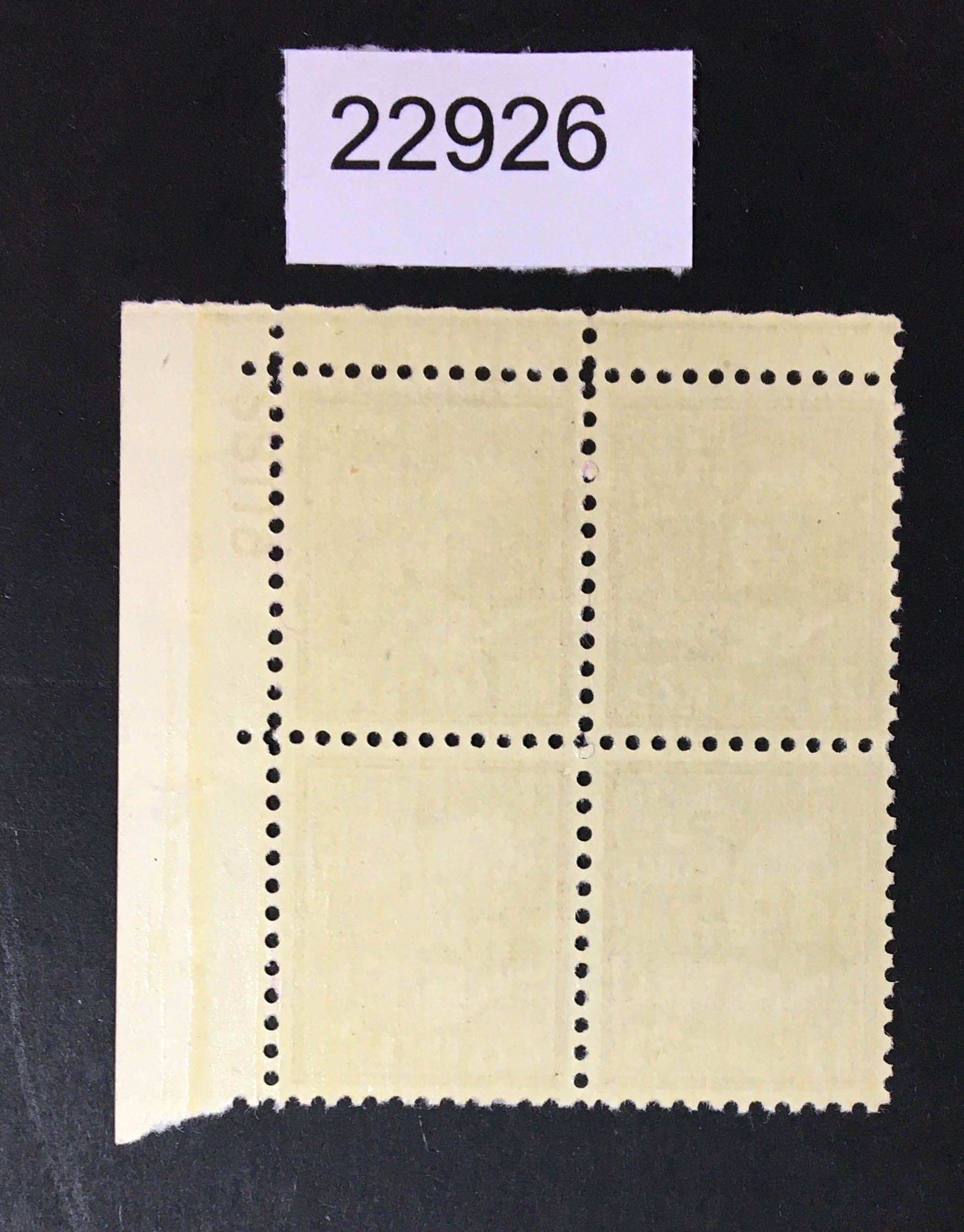 US Stamps # 829 Intact Plate Block of 4 Mint OG NH CAT. $ LOT #22926 ...