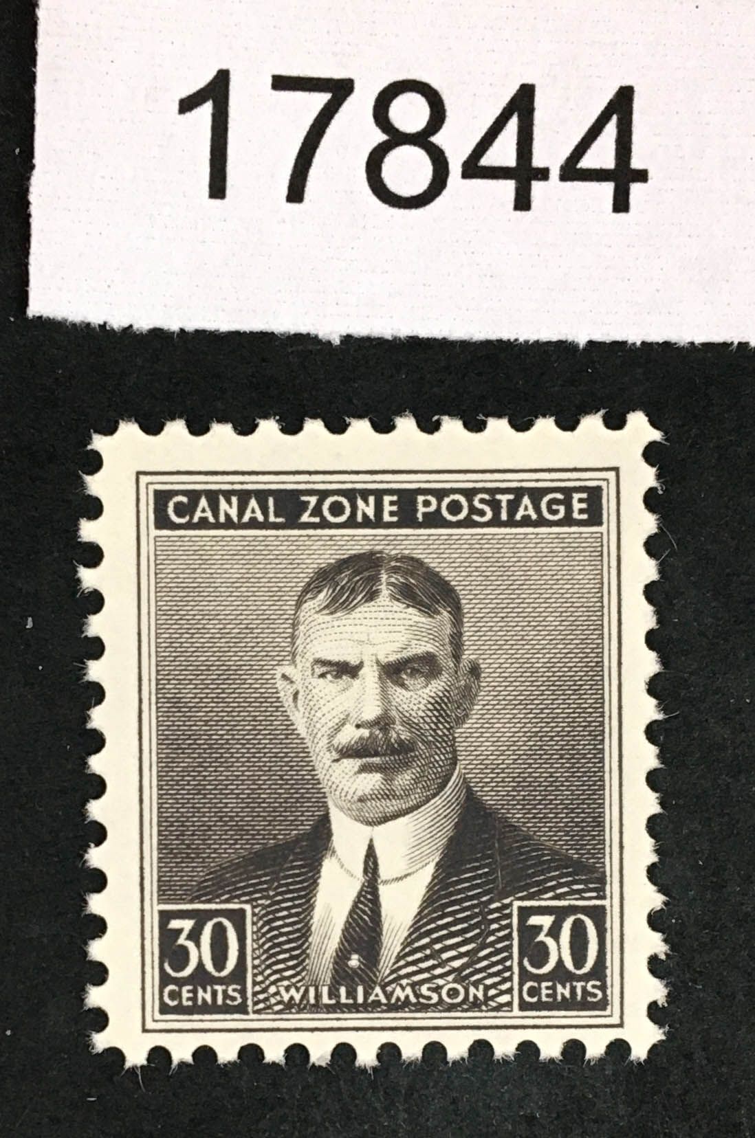 US Stamps Canal Zone # 113 DRY Printing Shiny GUM Mint OG NH $ LOT ...