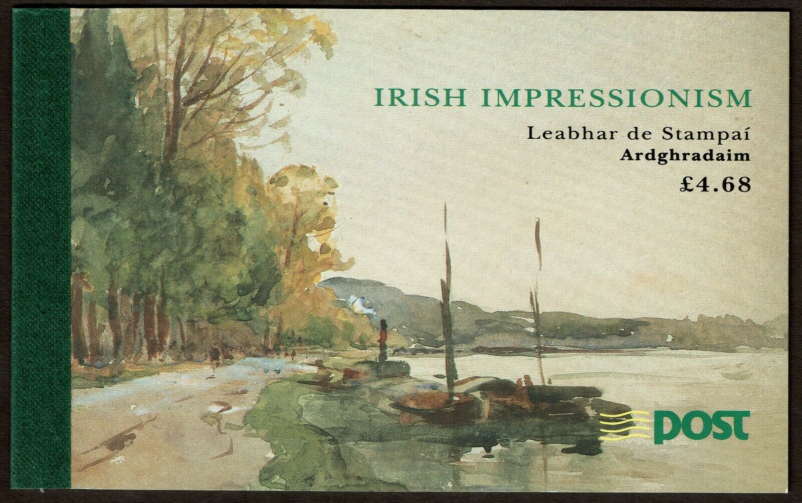 HuskyStamps ~ Ireland #890b Complete Booklet, "Irish Impressionism", 7 ...