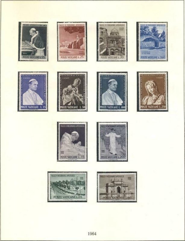 VATICAN CITY collection 1929-1968, in Lindner Hingeless album, mint ...