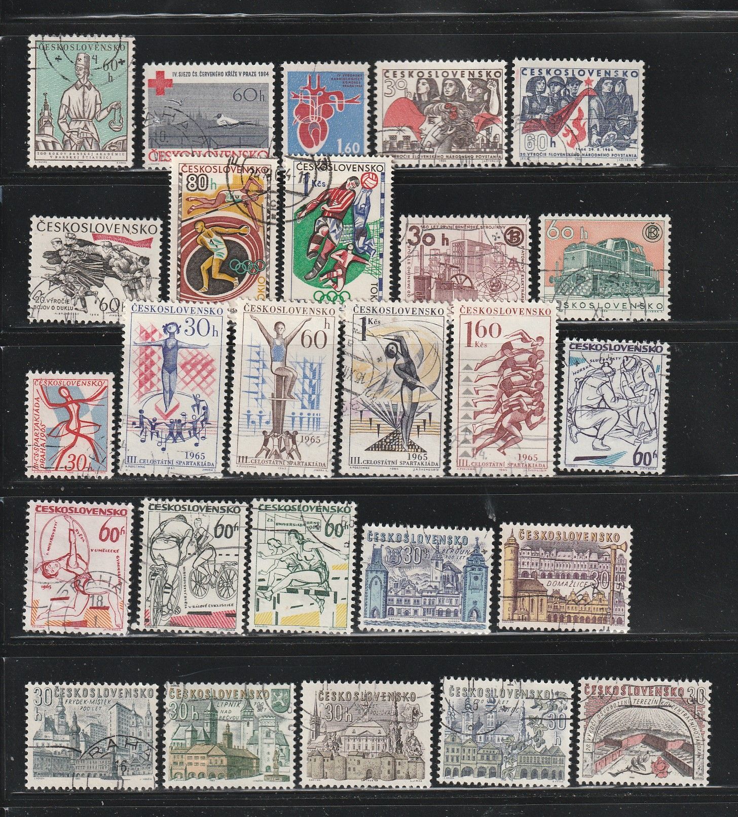 Czechoslovakia Collection G -4 Scans - All the stamps are in the scans ...