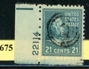PKStamps - USA - 826 - Used - Plate Number Single #22-675 | United ...