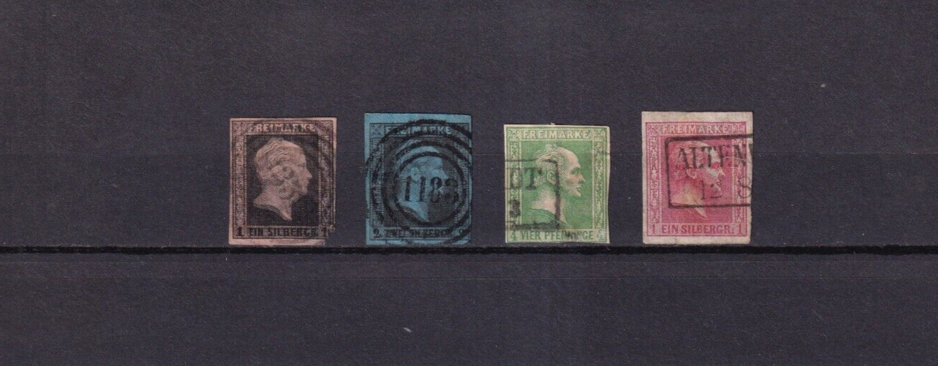 SA30a Germany Prussia 1857-1858 King Friedrich Wilhelm IV used stamp CV ...
