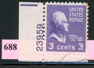 PKStamps - USA - 807 - Used - Plate Number Single #21-688 | United ...