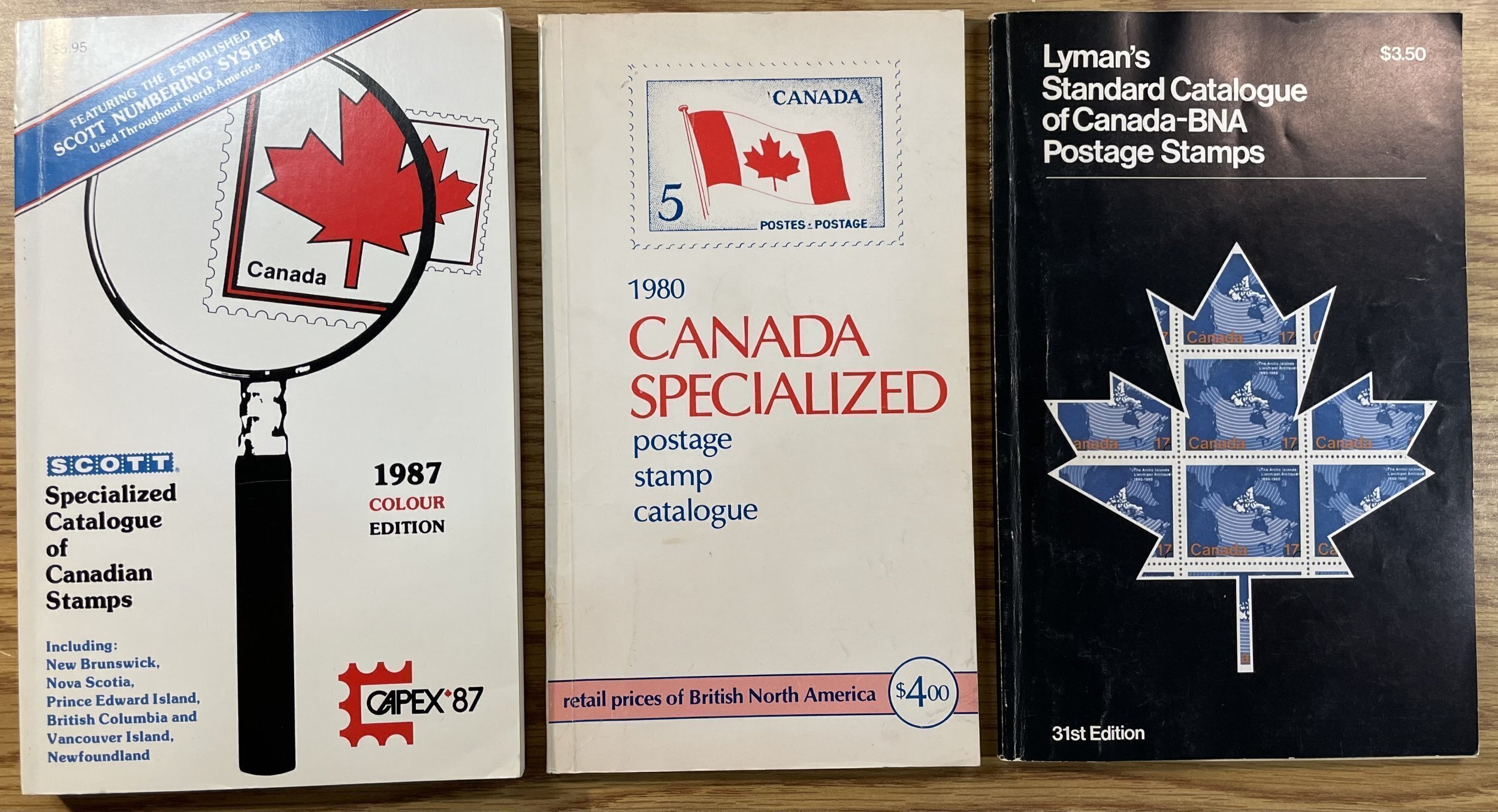 Canada Stamp Catalogs (OLD) 1980-1987 Scott, Lymans', Philatelic ...
