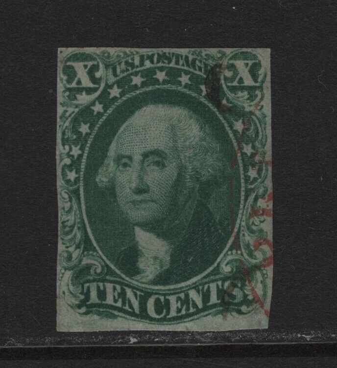 16 F-VF used neat face free cancel with nice color cv $ 1750 ! see pic ...