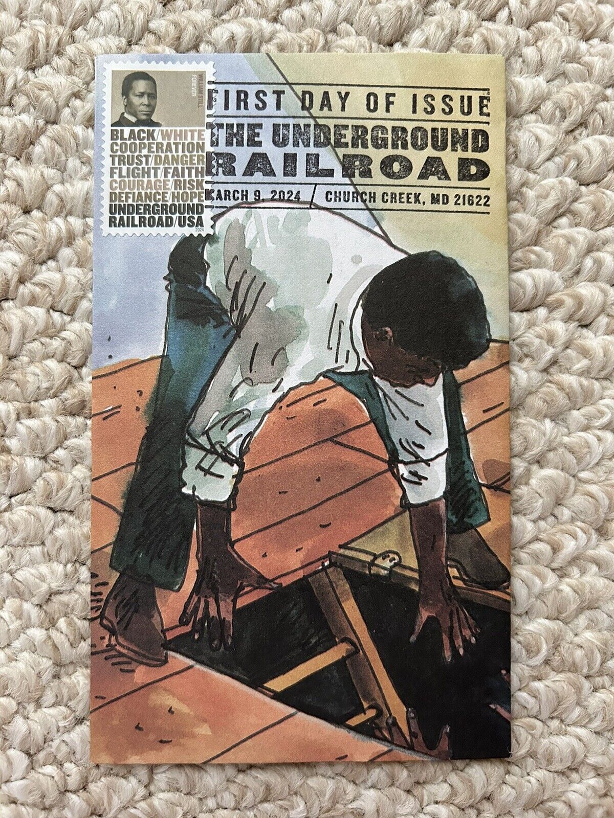 2024 The Underground Railroad FDC Hand Craft Storybook Cachet William ...