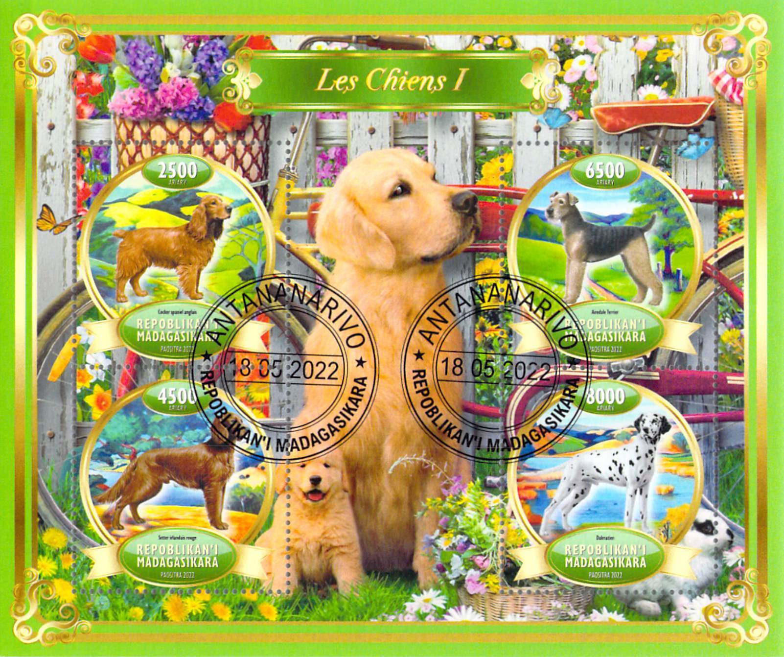 Madagascar 2022 Sheet Dogs breed 4 values (TS0098) | Africa ...