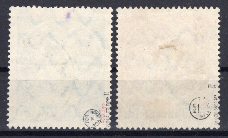 German Empire: 1920 Bavaria Farewell Two Better Overprint Types Signed ...