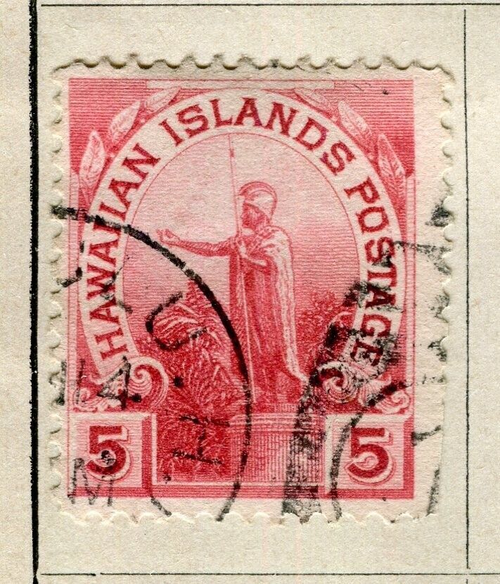 HAWAII; 1890s classic Pictorial issue fine used 5c. value, | United ...